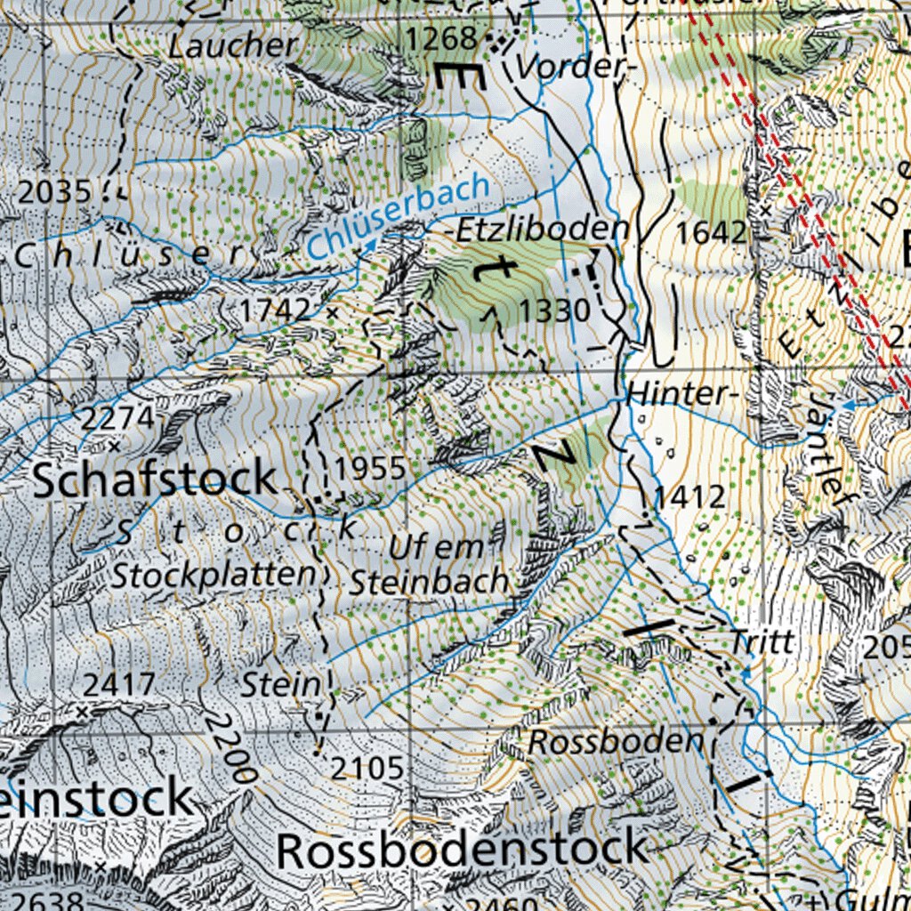 Disentis / Mustér, 1:50,000 Map by SwissTopo | Avenza Maps