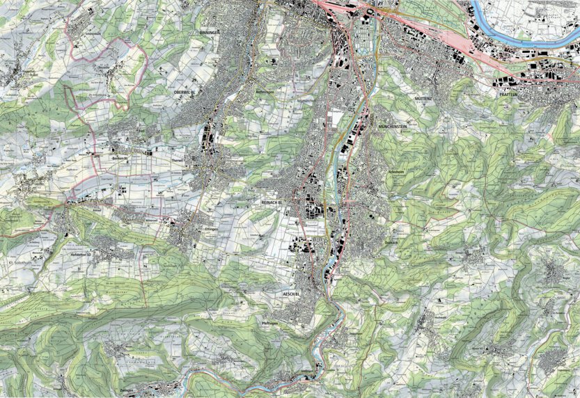 Eglisau, 1:25,000 Map by SwissTopo | Avenza Maps