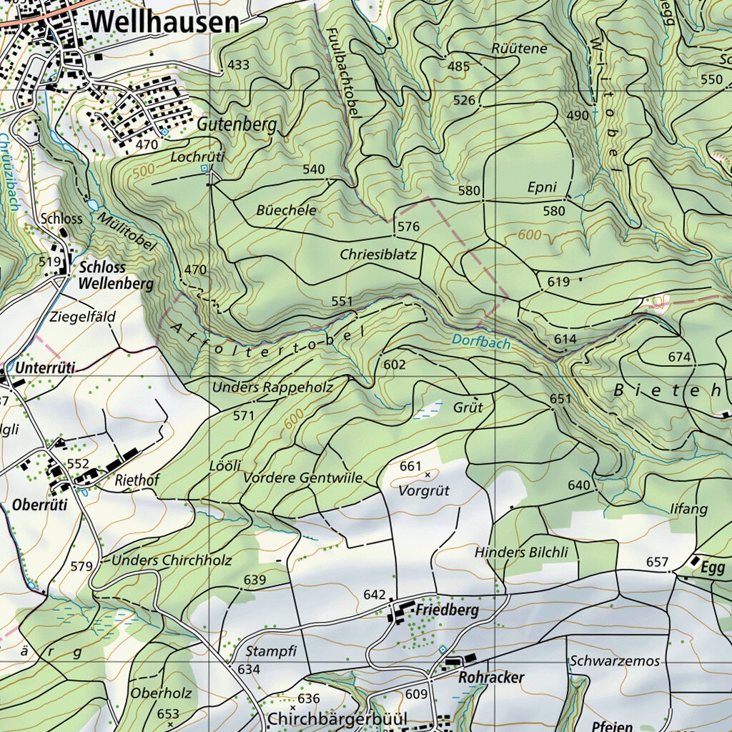 Frauenfeld, 1:25,000 Map by SwissTopo | Avenza Maps