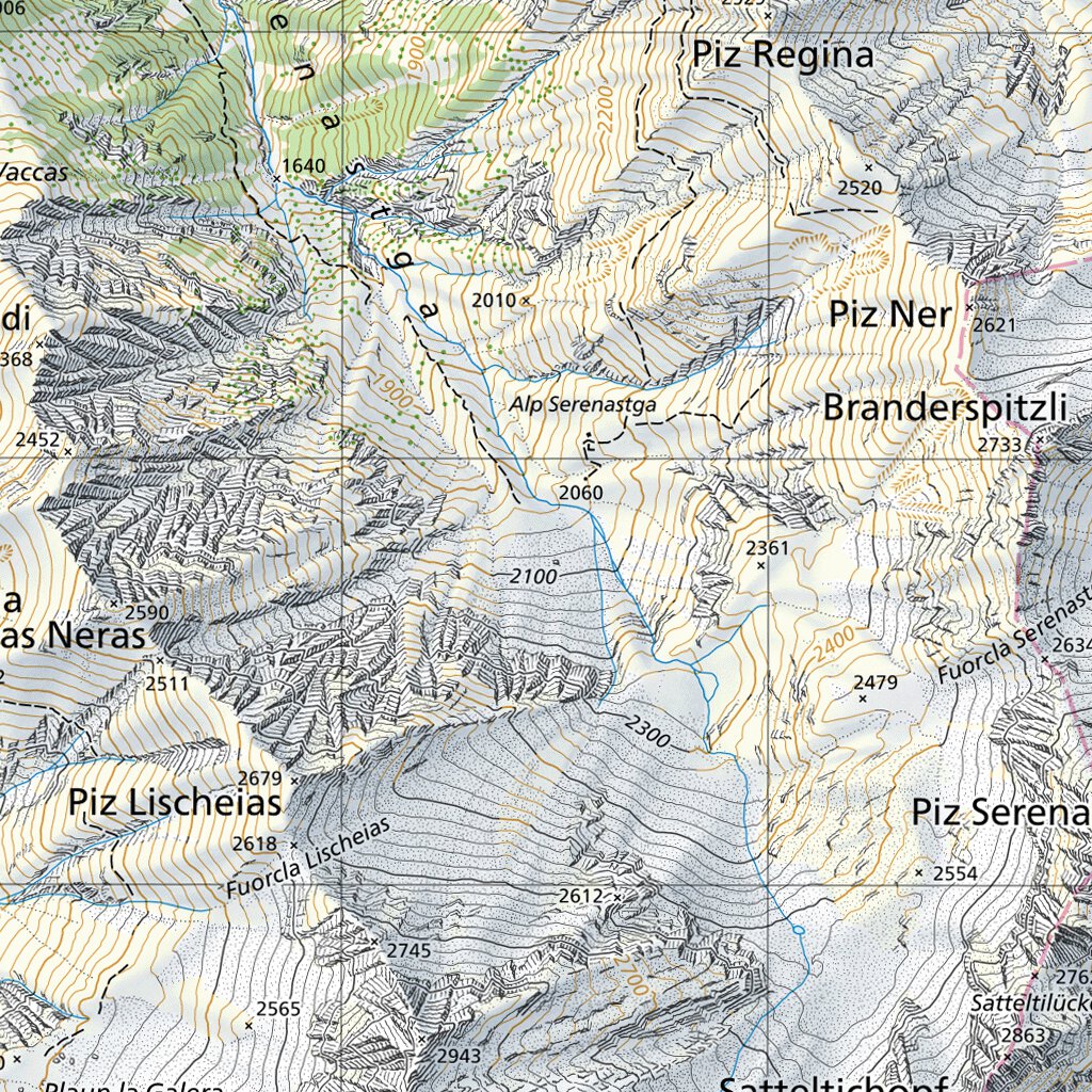 Greina, 1:25,000 Map by SwissTopo | Avenza Maps
