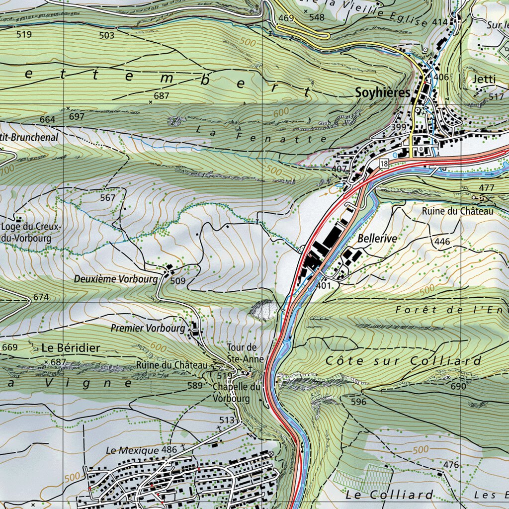 Hauenstein, 1:25,000 Map by SwissTopo | Avenza Maps