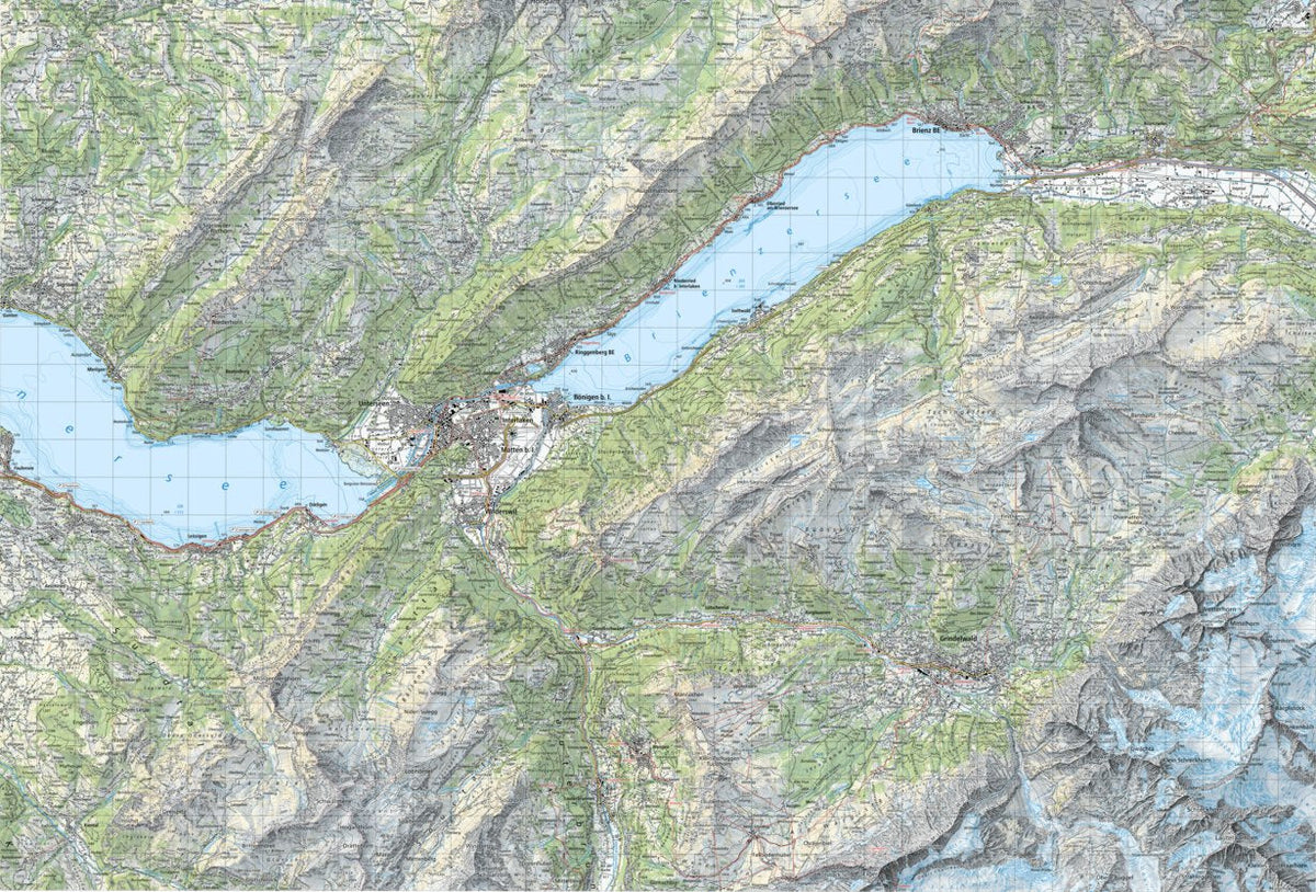 Interlaken, 1:50,000 Map by SwissTopo | Avenza Maps