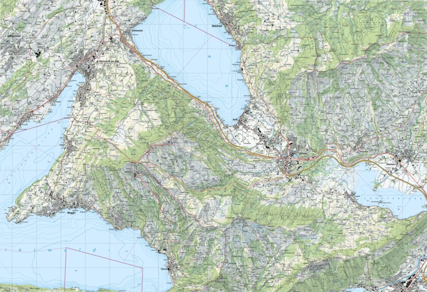 Klöntal, 1:25,000 Map by SwissTopo | Avenza Maps