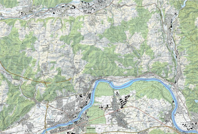 Laufenburg, 1:25,000 Map by SwissTopo | Avenza Maps