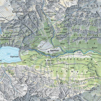Linthal, 1:25,000 Map by SwissTopo | Avenza Maps