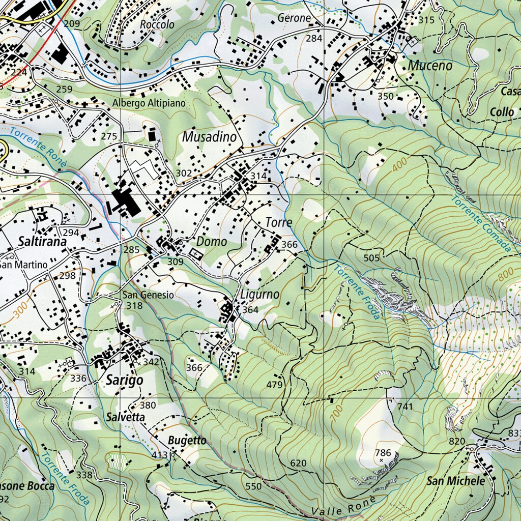 Mendrisio, 1:25,000 Map by SwissTopo | Avenza Maps