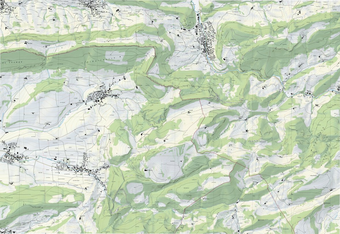 Mervelier, 1:10,000 Map by SwissTopo | Avenza Maps