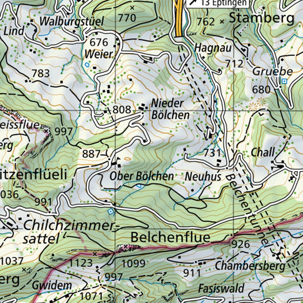 Olten, 1:50,000 Map by SwissTopo | Avenza Maps