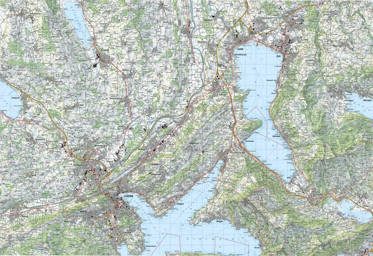 Rotkreuz, 1:50,000 Map by SwissTopo | Avenza Maps