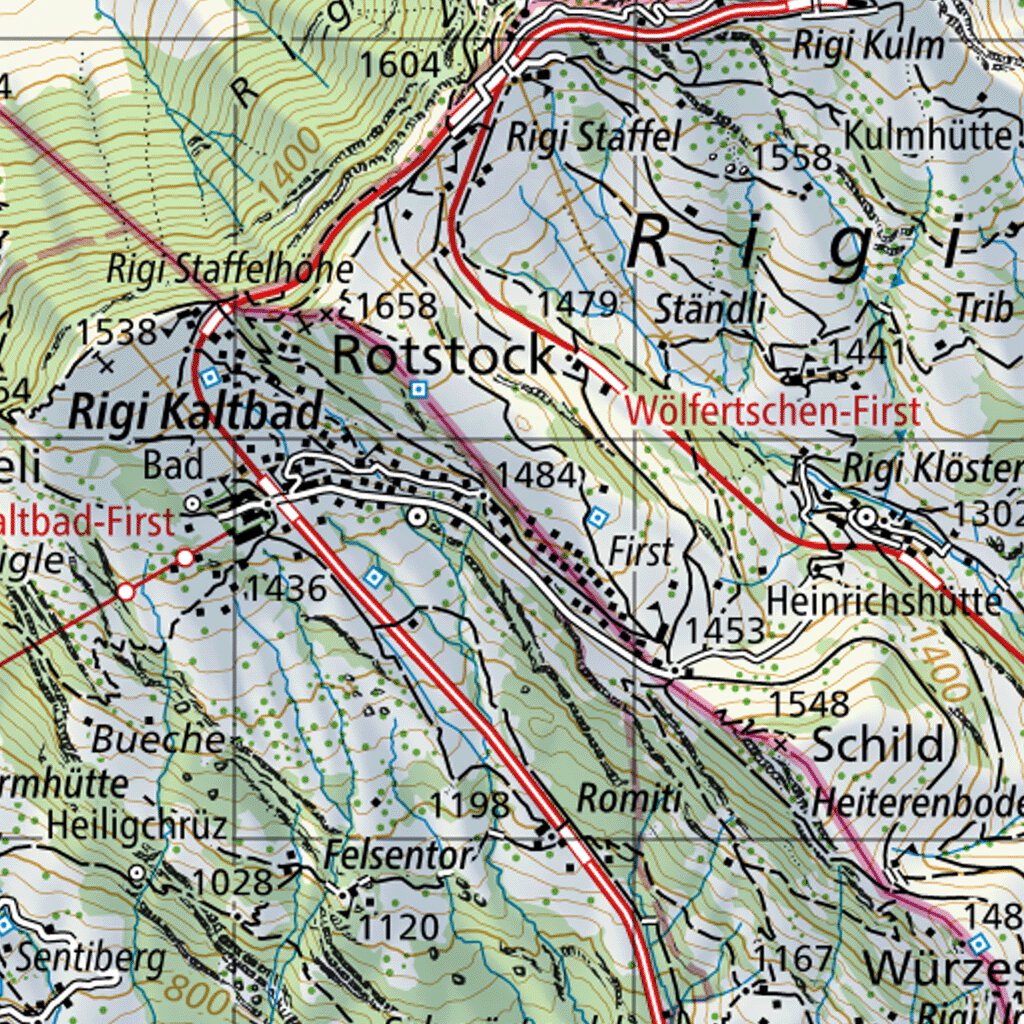 Rotkreuz, 1:50,000 Map by SwissTopo | Avenza Maps