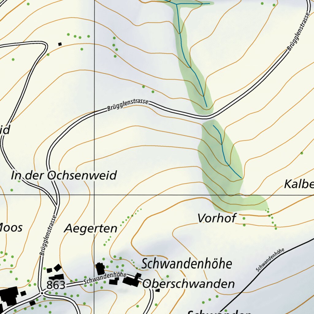 Rüeggisberg, 1:10,000 Map by SwissTopo | Avenza Maps