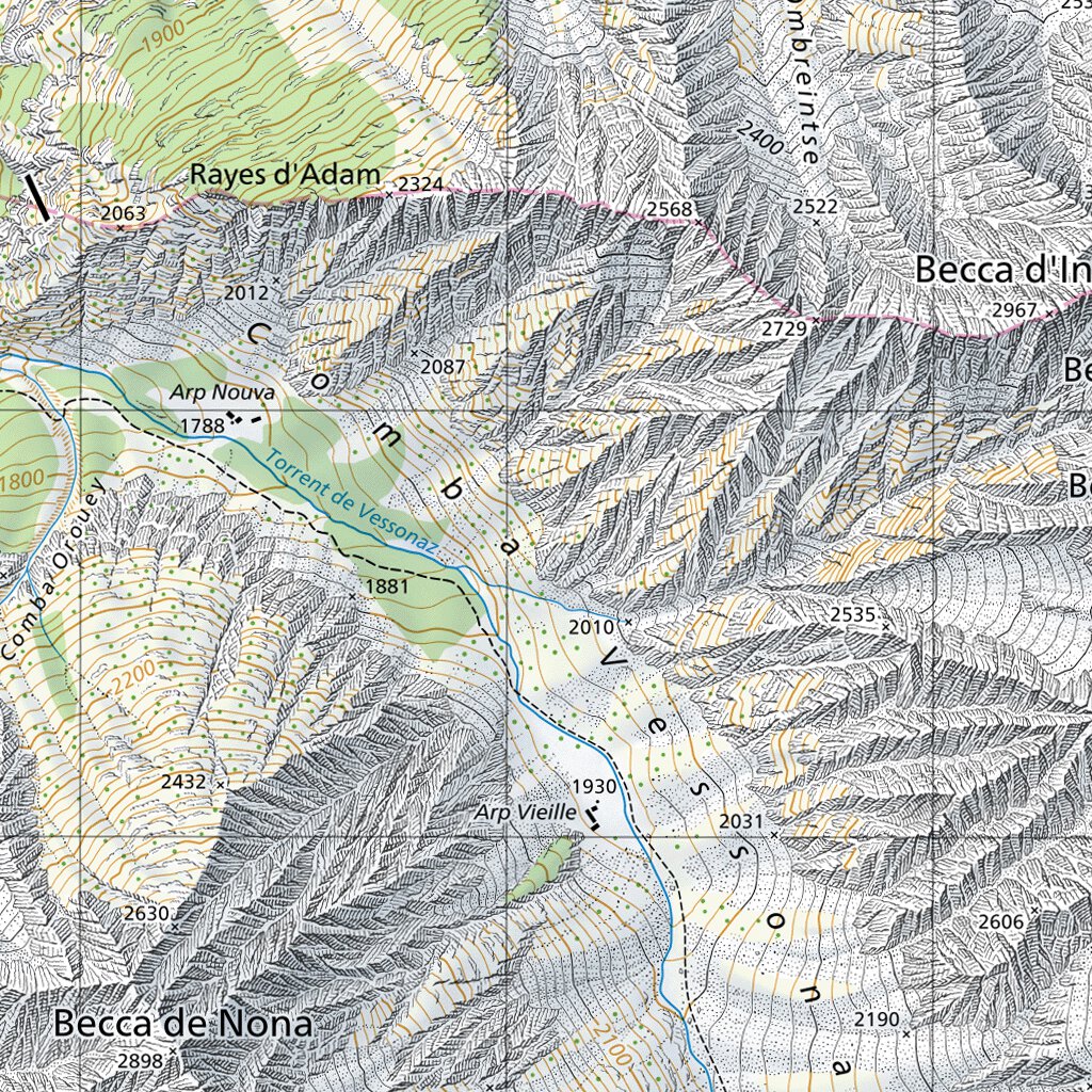Samnaun Ost, 1:25,000 Map by SwissTopo | Avenza Maps
