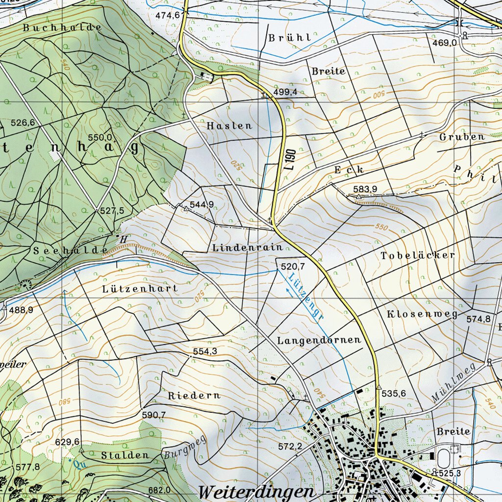 Singen, 1:25,000 Map by SwissTopo | Avenza Maps