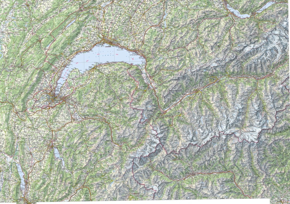 Switzerland SW, 1:200,000 Map by SwissTopo | Avenza Maps