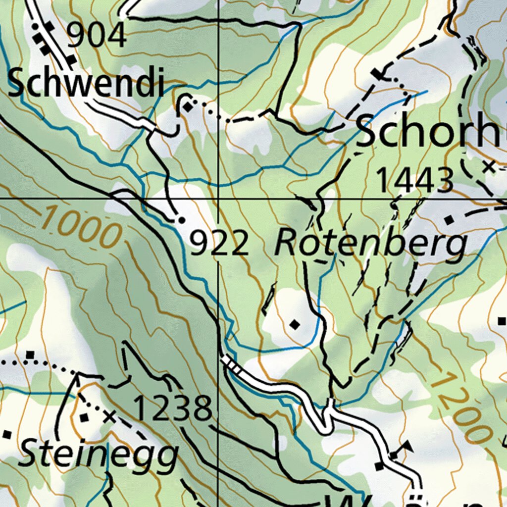 Toggenburg, 1:100,000 Map by SwissTopo | Avenza Maps