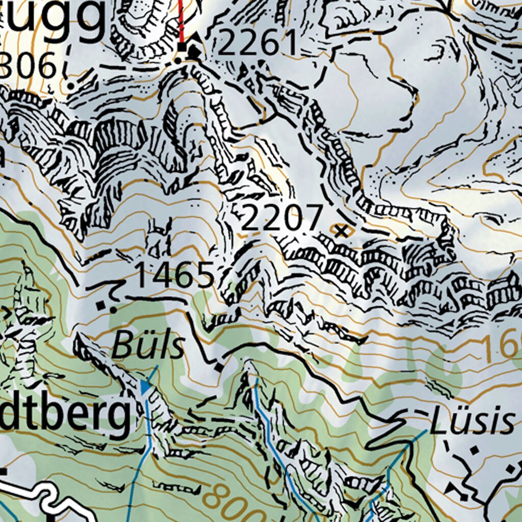 Toggenburg, 1:100,000 Map by SwissTopo | Avenza Maps