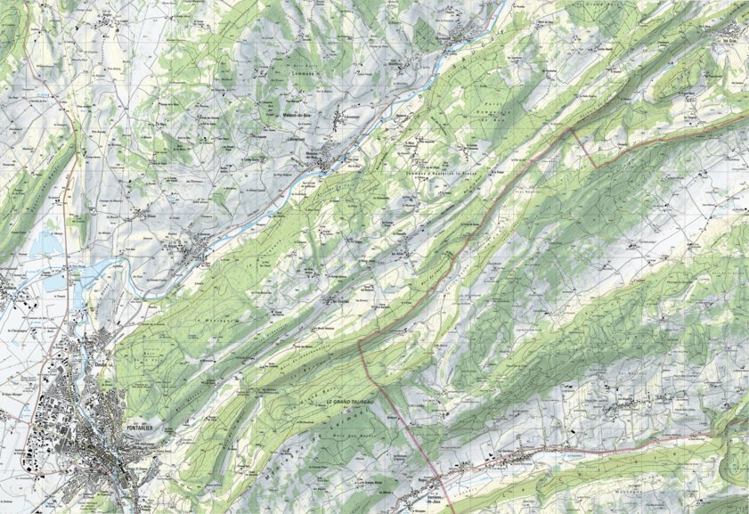 Travers, 1:25,000 Map by SwissTopo | Avenza Maps