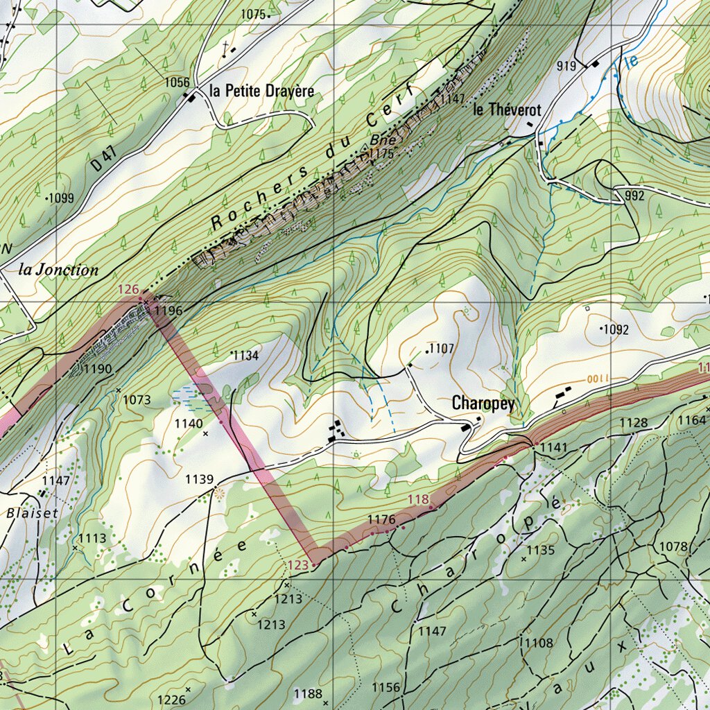 Travers, 1:25,000 Map by SwissTopo | Avenza Maps