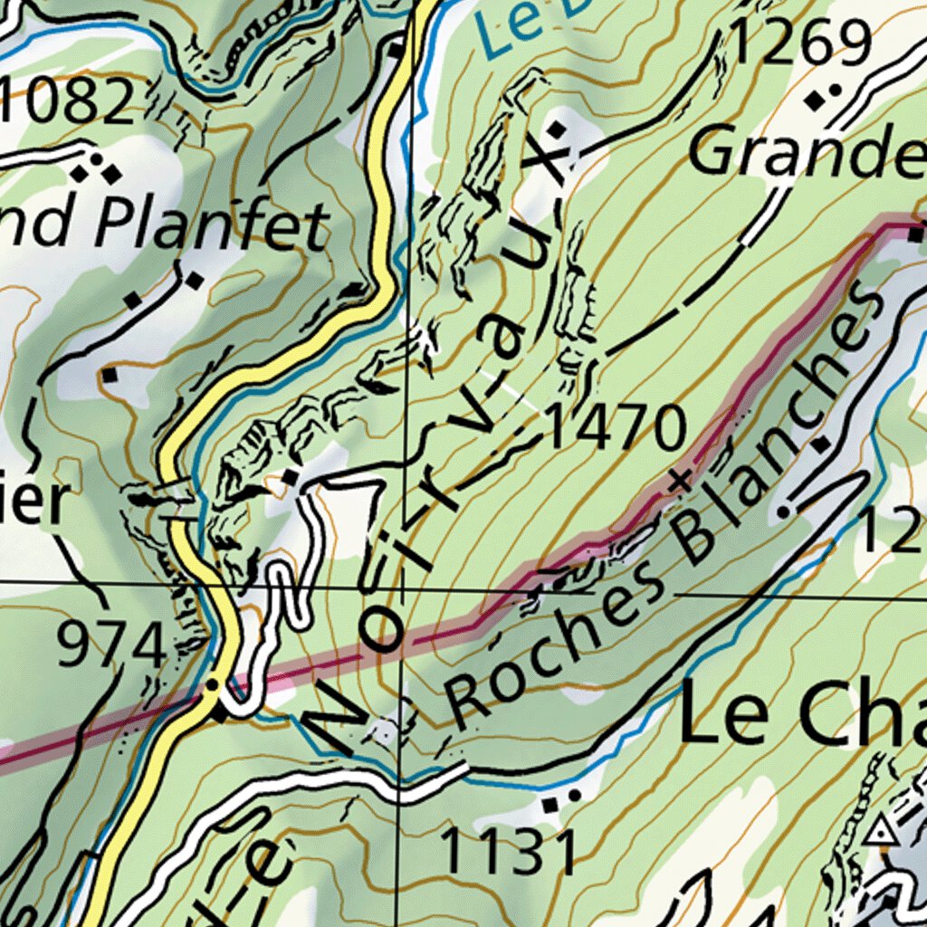 Vallorbe, 1:100,000 Map by SwissTopo | Avenza Maps