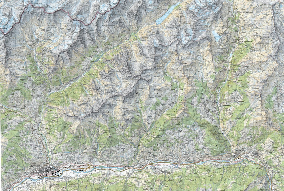 Valpelline, 1:50,000 Map by SwissTopo | Avenza Maps