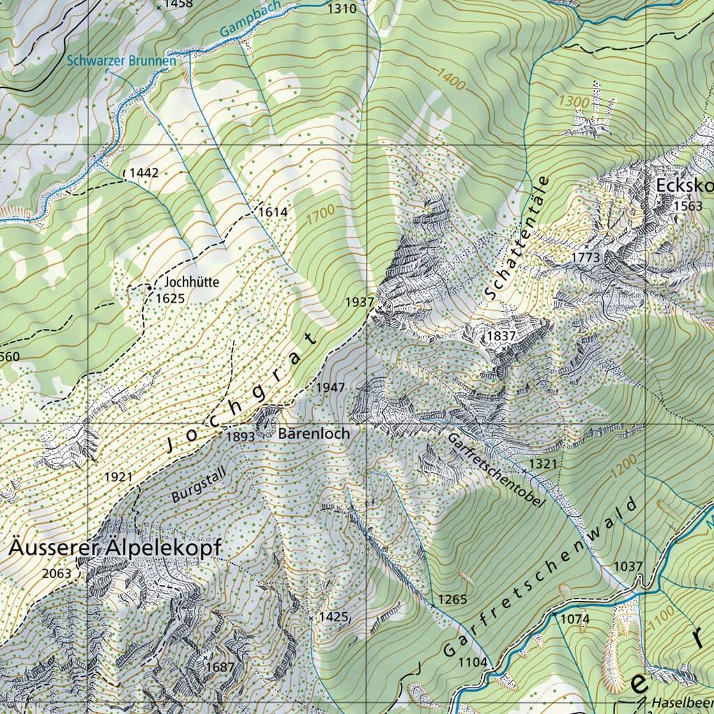 Walensee, 1:25,000 Map by SwissTopo | Avenza Maps