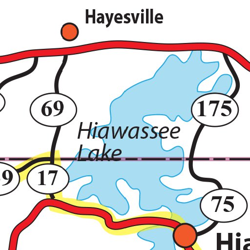 North Georgia Ruby Run Map by Tail of the Dragon, LLC | Avenza Maps