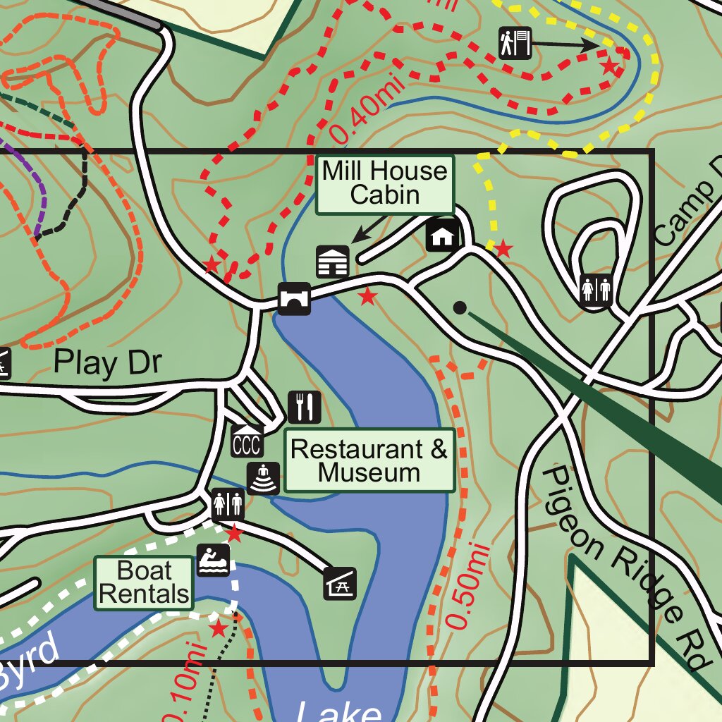 Cumberland Mountain State Park Map by Tennessee State Parks | Avenza Maps