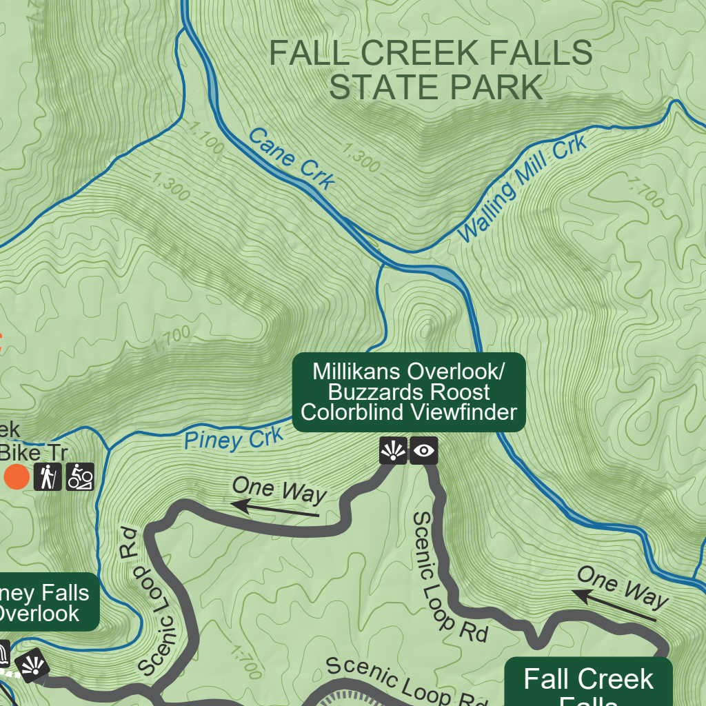 Fall Creek Falls State Park Map by Tennessee State Parks | Avenza Maps