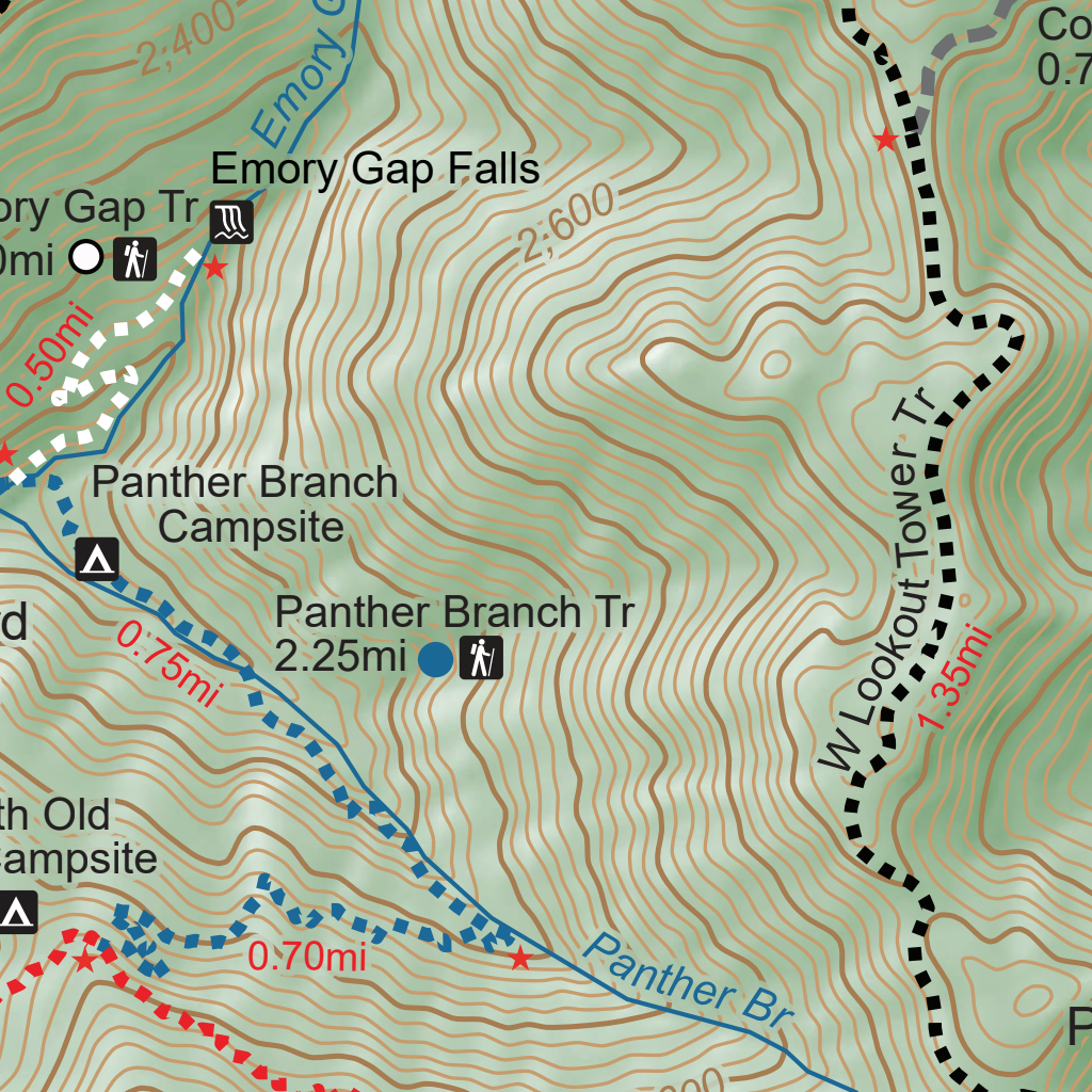 Frozen Head State Park Map by Tennessee State Parks | Avenza Maps