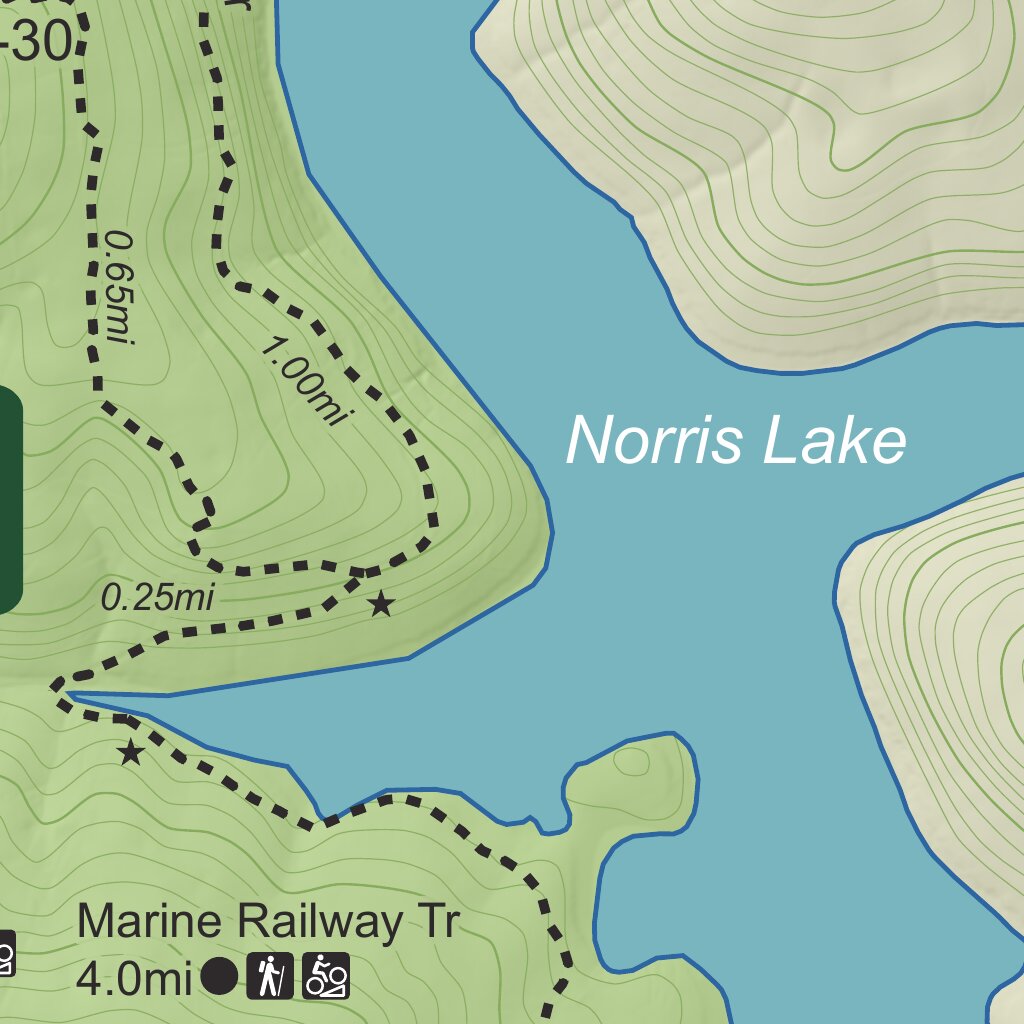 Norris Dam State Park Map by Tennessee State Parks | Avenza Maps