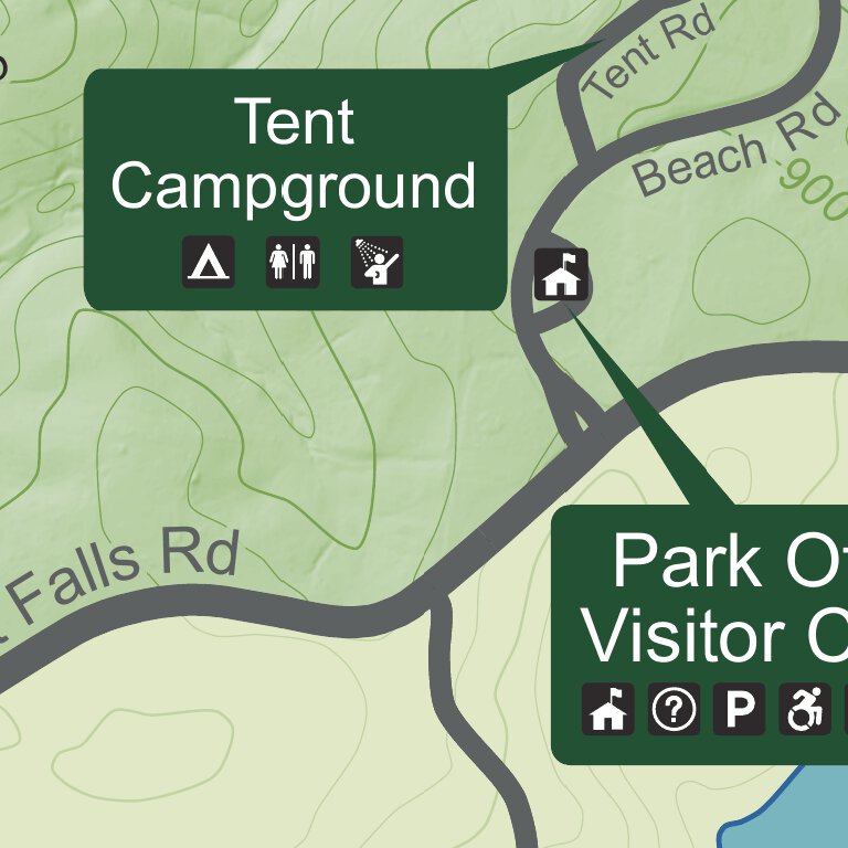 Rock Island State Park Map by Tennessee State Parks | Avenza Maps