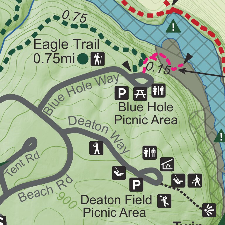 Rock Island State Park Map by Tennessee State Parks | Avenza Maps
