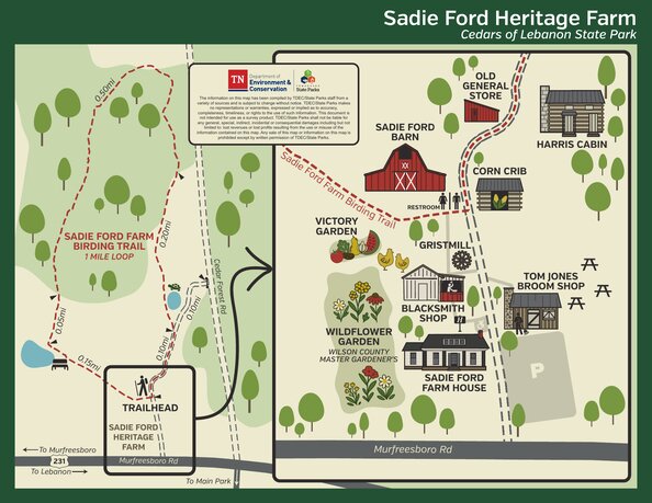 Sadie Ford Heritage Farm Map by Tennessee State Parks | Avenza Maps