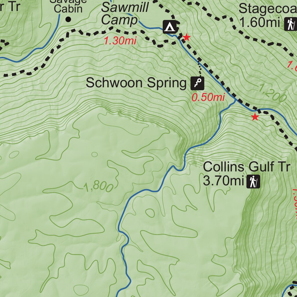 Savage Gulf State Park Map by Tennessee State Parks | Avenza Maps