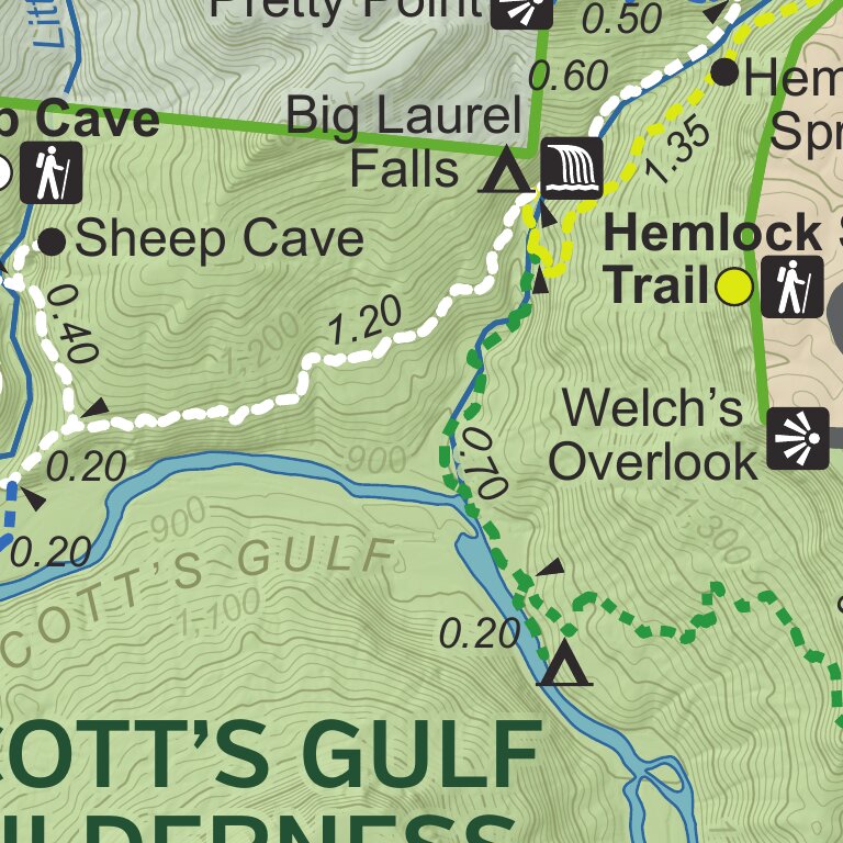 Scott's Gulf Wilderness State Park Map by Tennessee State Parks ...