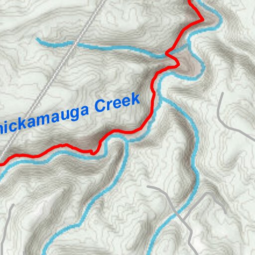 The Cumberland Trail - North Chickamauga Creek SNA Map by Tennessee ...