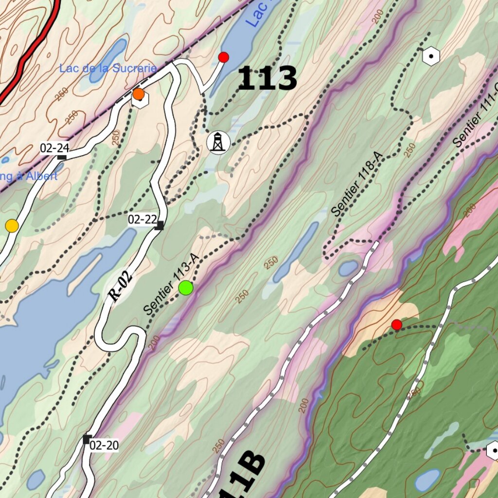 Carte écoforestière des zones de chasse 111A-114-116 - Orignal Map by ...