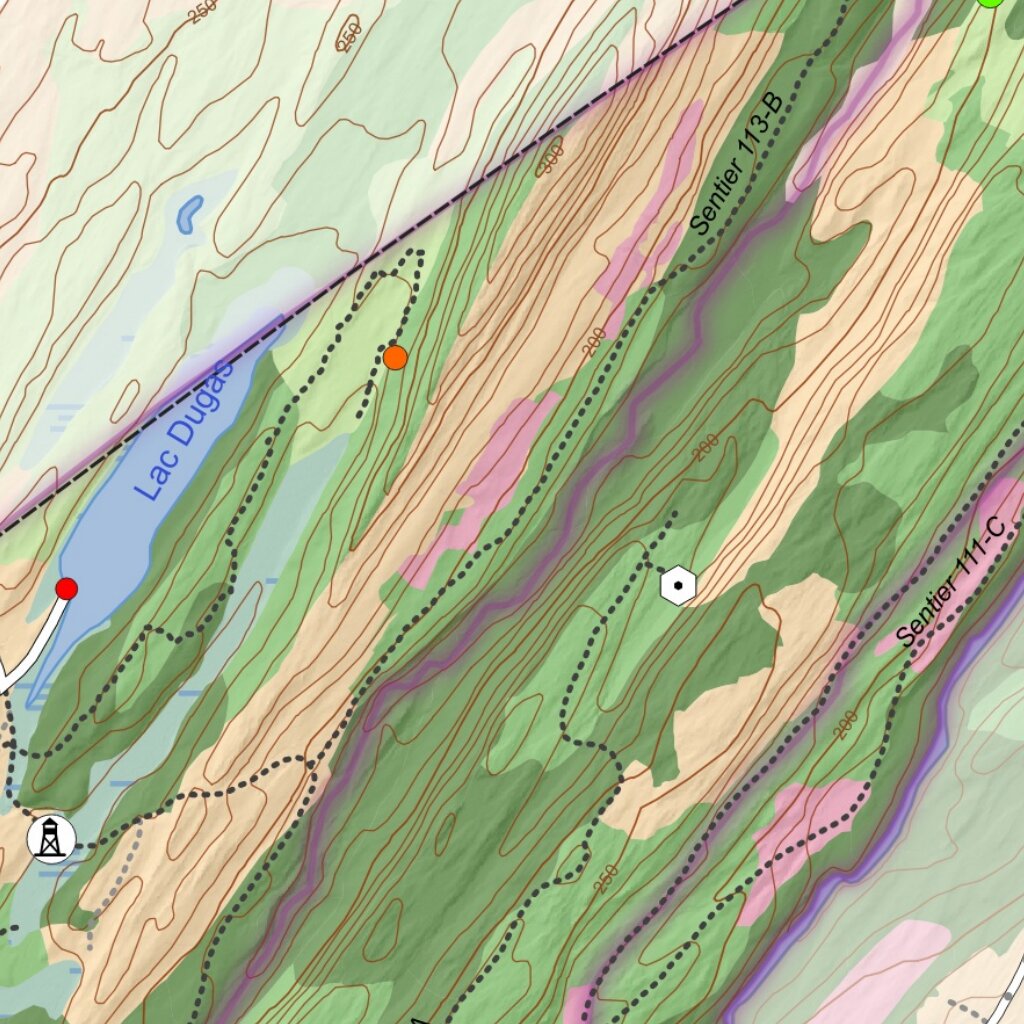 Carte écoforestière des zones de chasse 111B-113-118-120-123 (1/2 ...