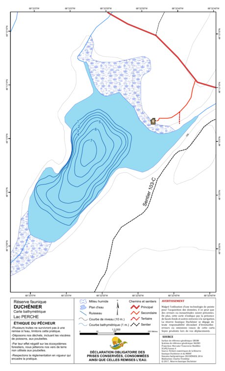 Perche (lac) - Bathymétrie Map by Terfa | Avenza Maps