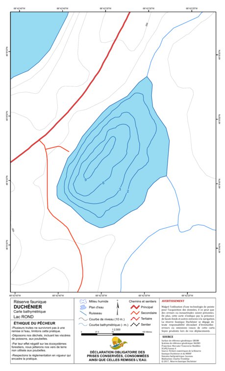 Rond (lac) - Bathymétrie Map by Terfa | Avenza Maps