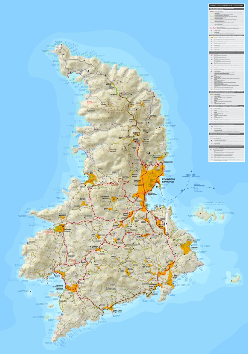Syros, Cyclades Map by Terrain Editions | Avenza Maps