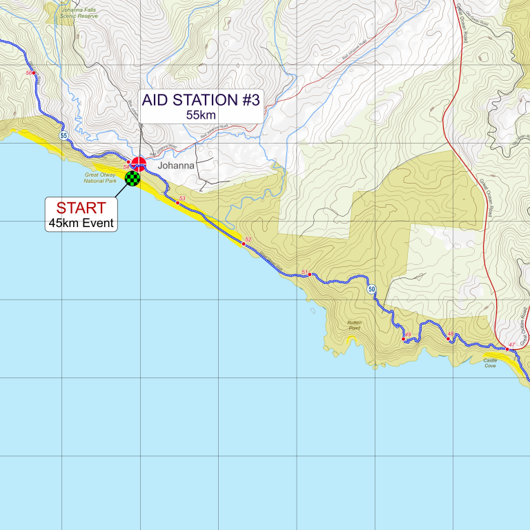 Great Ocean Trail Ultra - 100k & 45k Map by Terrainium Pty Ltd | Avenza ...