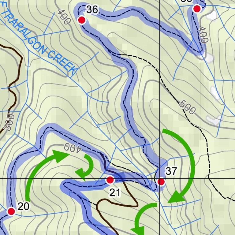 RTB 42.3k Marathon Map by Terrainium Pty Ltd | Avenza Maps