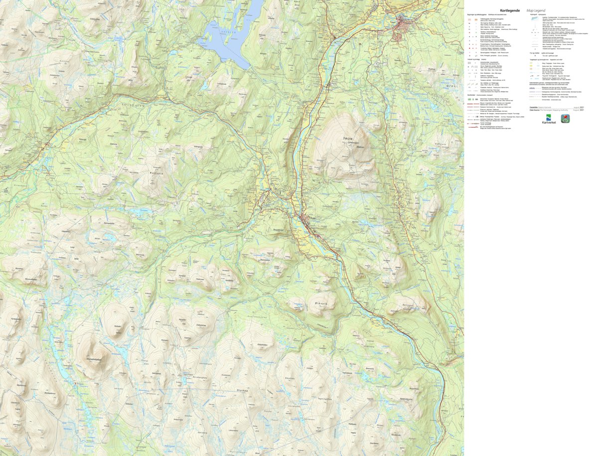 Municipality of Alvdal Map by The Norwegian Mapping Authority | Avenza Maps
