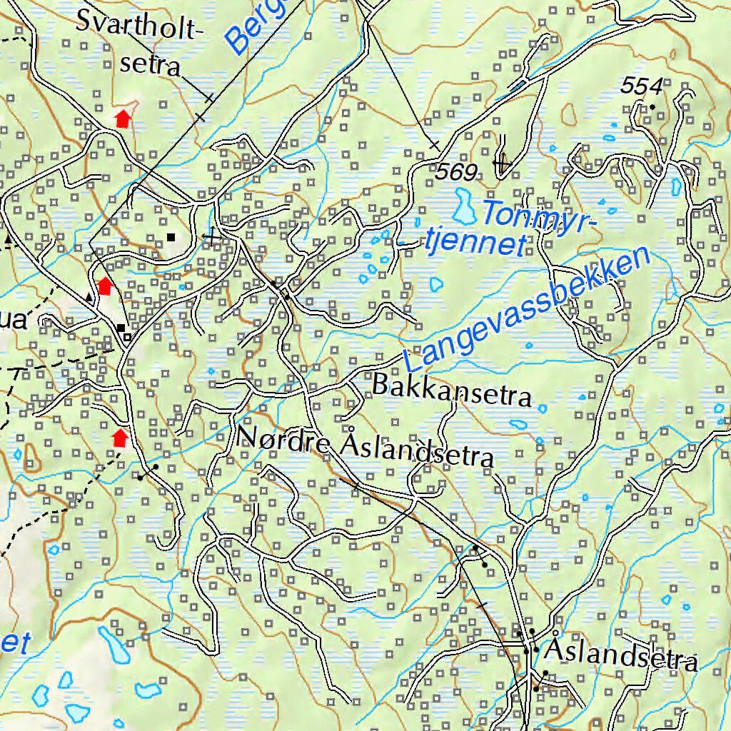 Municipality of Flesberg Map by The Norwegian Mapping Authority ...
