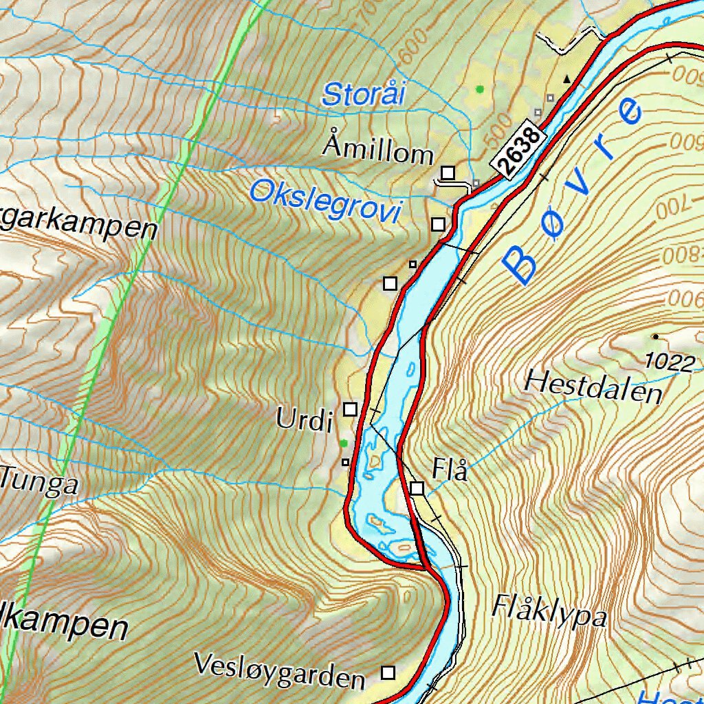 Municipality of Lom Map by The Norwegian Mapping Authority | Avenza Maps