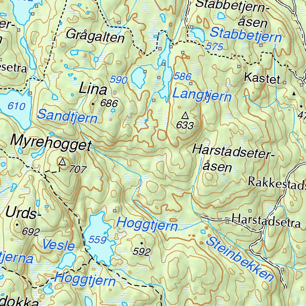 Municipality of Øvre Eiker Map by The Norwegian Mapping Authority ...