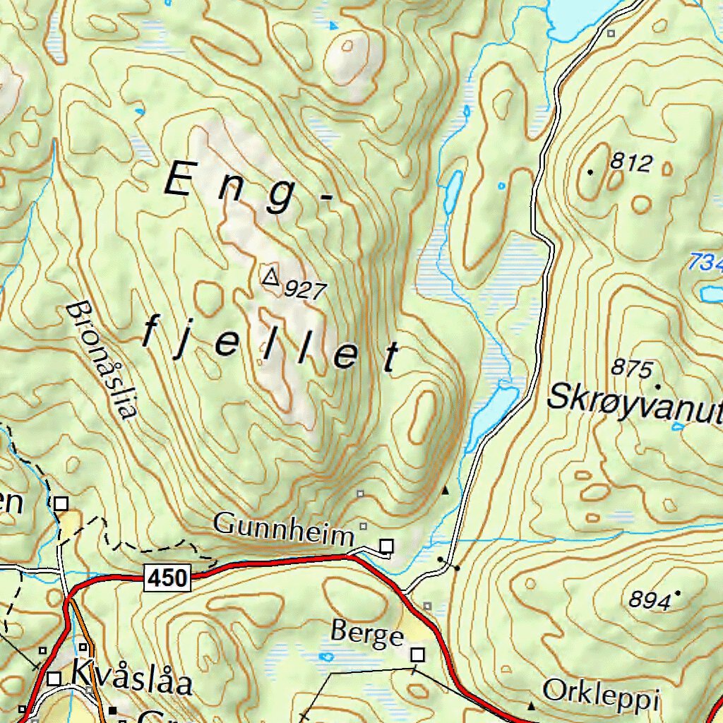 Municipality of Tokke Map by The Norwegian Mapping Authority | Avenza Maps