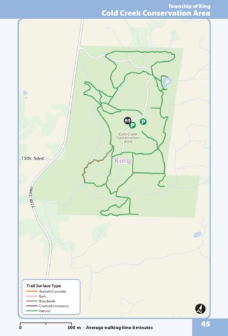 Cold Creek Conservation Area Map by The Regional Municipality of York ...