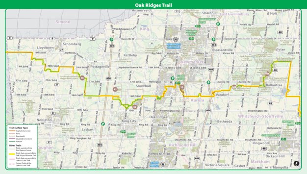 Oak Ridges Moraine Trail Map by The Regional Municipality of York ...
